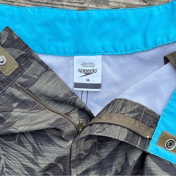 Speedo | Swim | Speedo 4 Way Stretch Canteen Brown Hawaiian Pattern ...